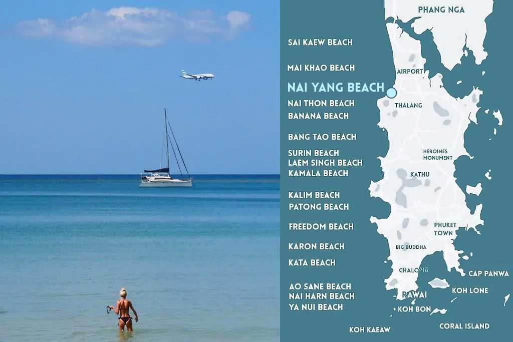 Nai Yang beach, plage de Phuket en Thaïlande